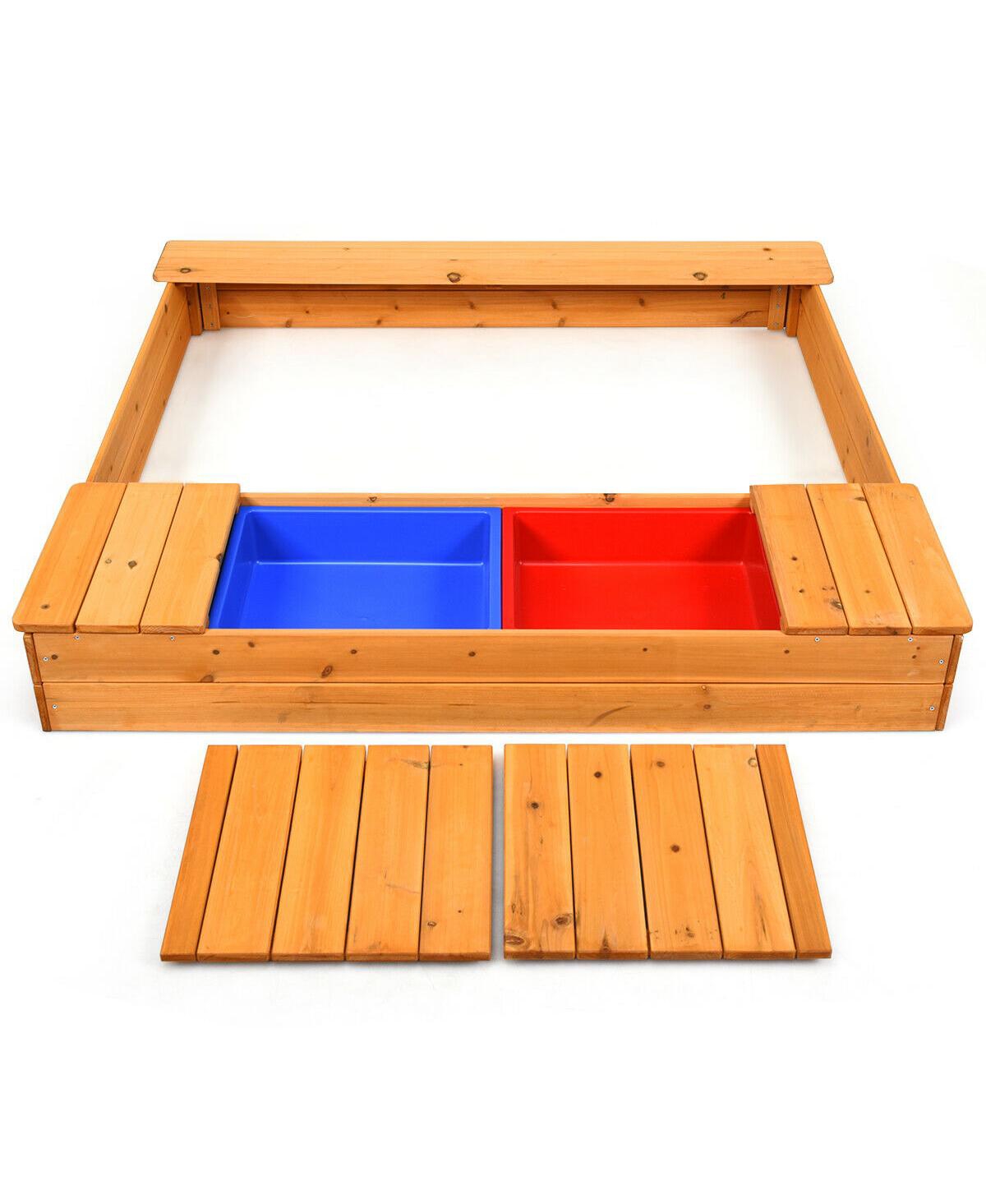 Click here for Kids Sandbox  49”x47” Cedar Wooden S... prices