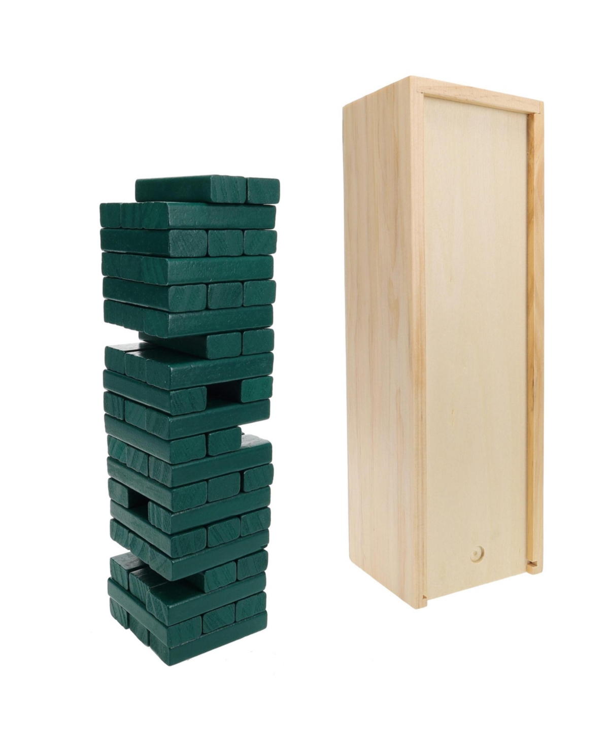 Click here for We Games Walnut Stain Wood Blocks Tower Game with... prices