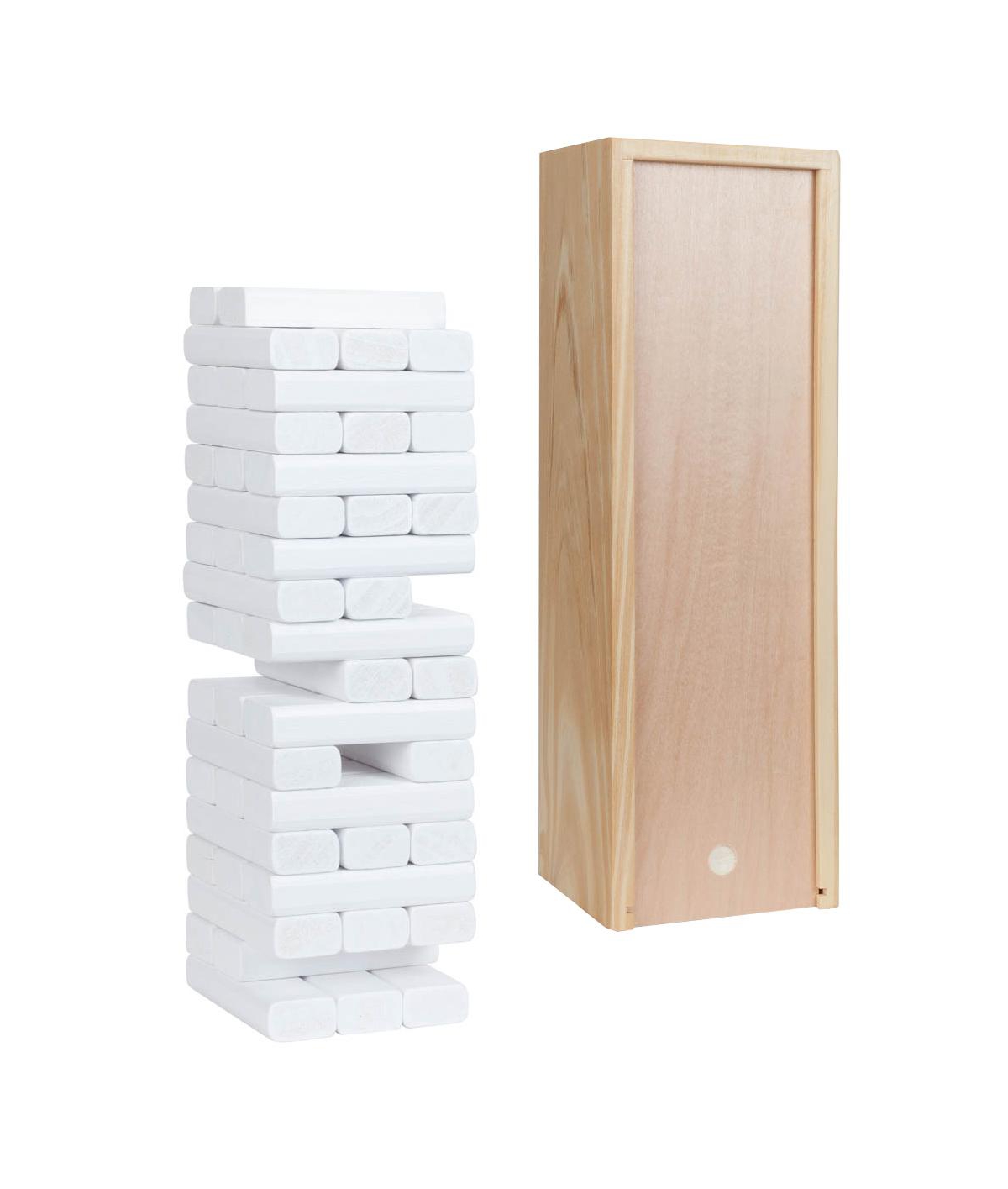 Click here for We Games Walnut Stain Wood Blocks Tower Game with... prices