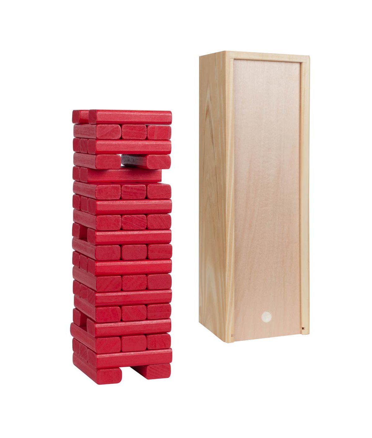 Click here for We Games Walnut Stain Wood Blocks Tower Game with... prices