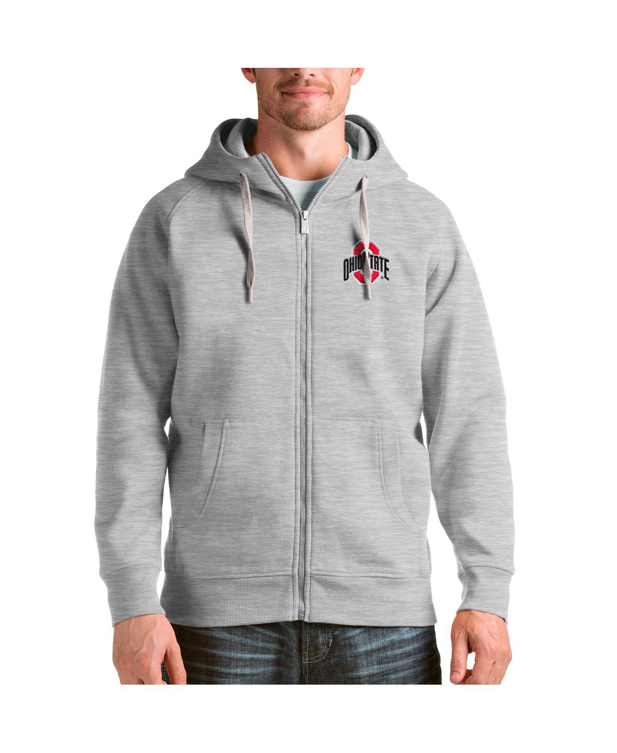 Click here for Antigua Mens Heathered Gray Ohio State Buckeyes Vi... prices
