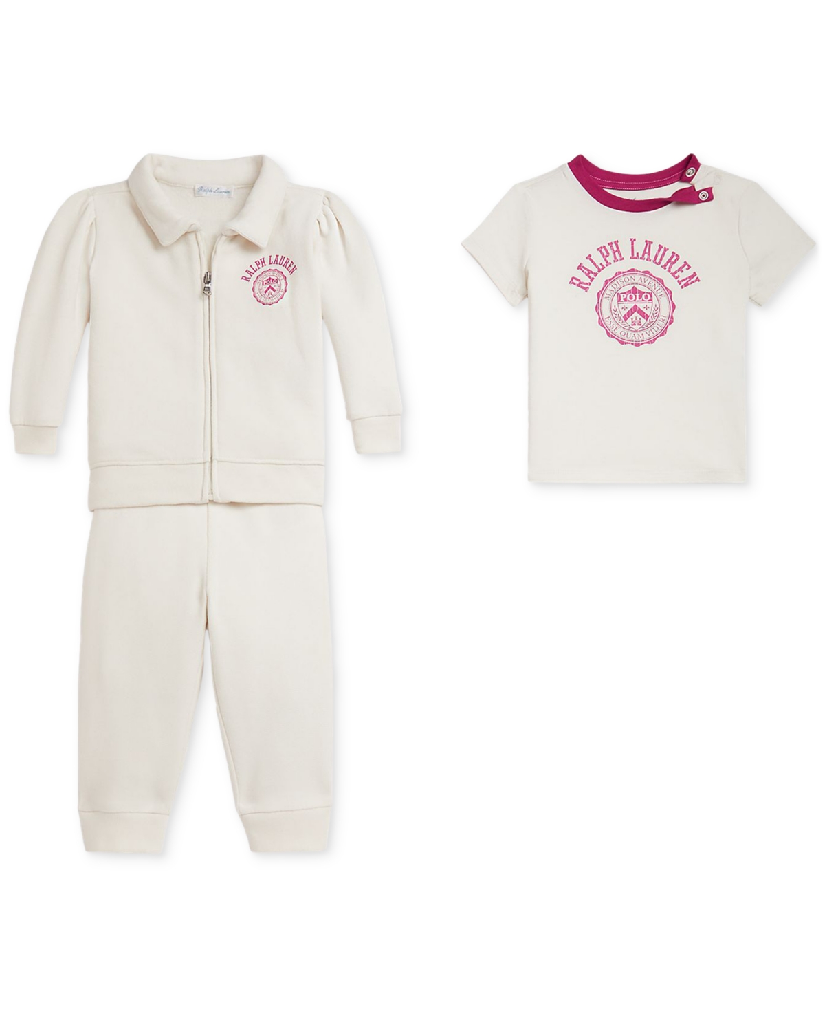 Click here for Polo Ralph Lauren Baby Girls Fleece Jacket  Pants... prices
