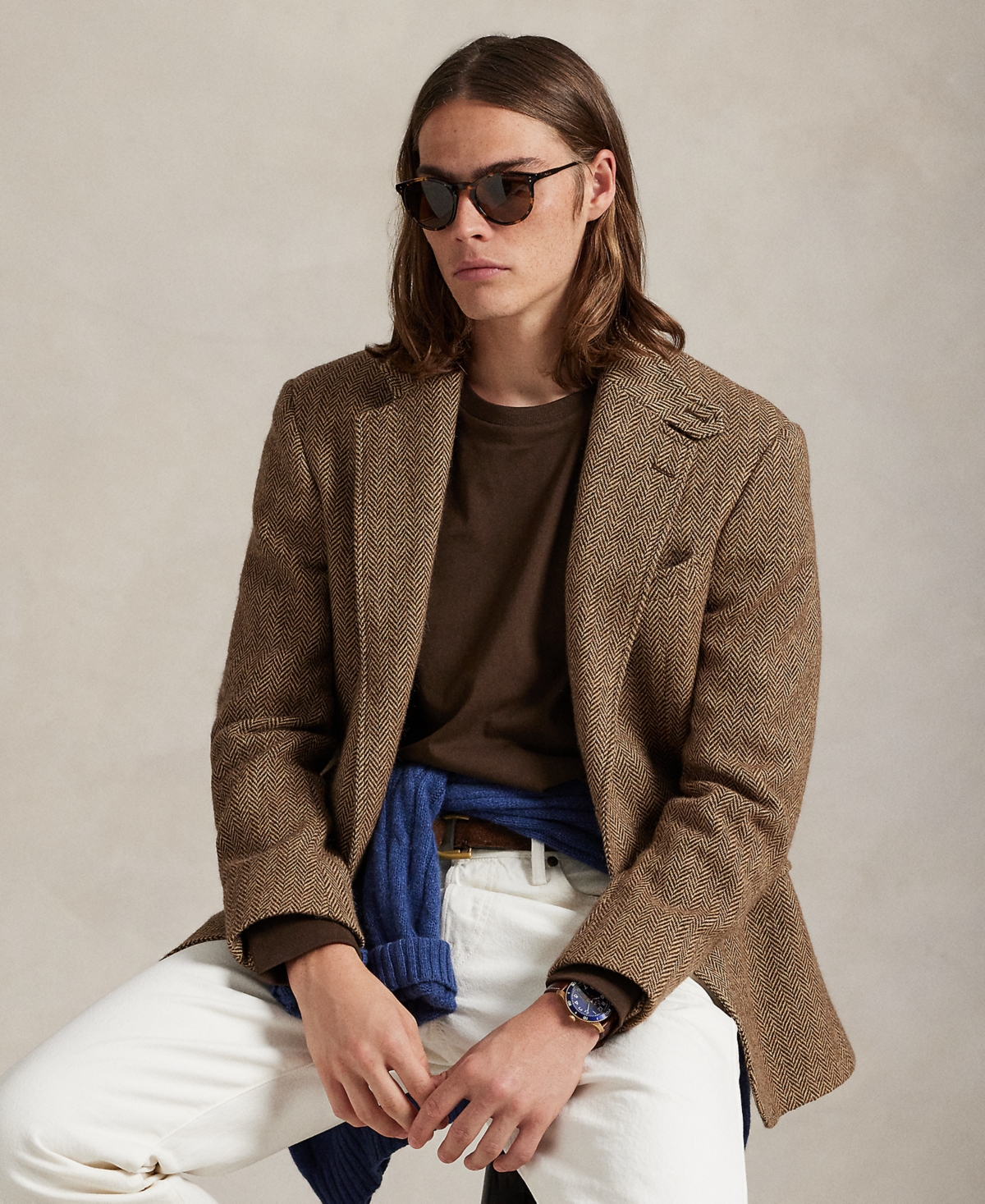 Click here for Polo Ralph Lauren Mens Classic-Fit Jersey Long-Sle... prices