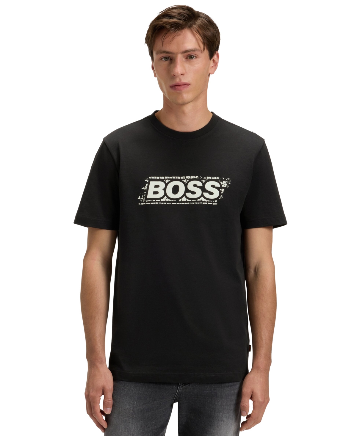 Click here for Boss by Hugo Boss Mens Logo Artwork Cotton-Jersey... prices