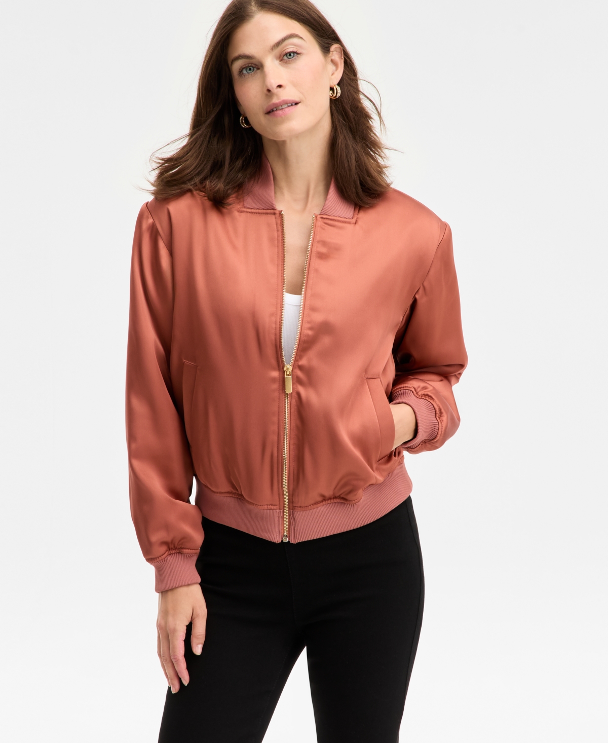 Click here for I.n.c. International Concepts Womens Satin Bomber... prices