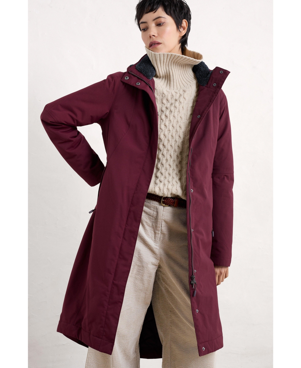 Click here for Seasalt Cornwall Womens Janelle Coat - Bergamot prices