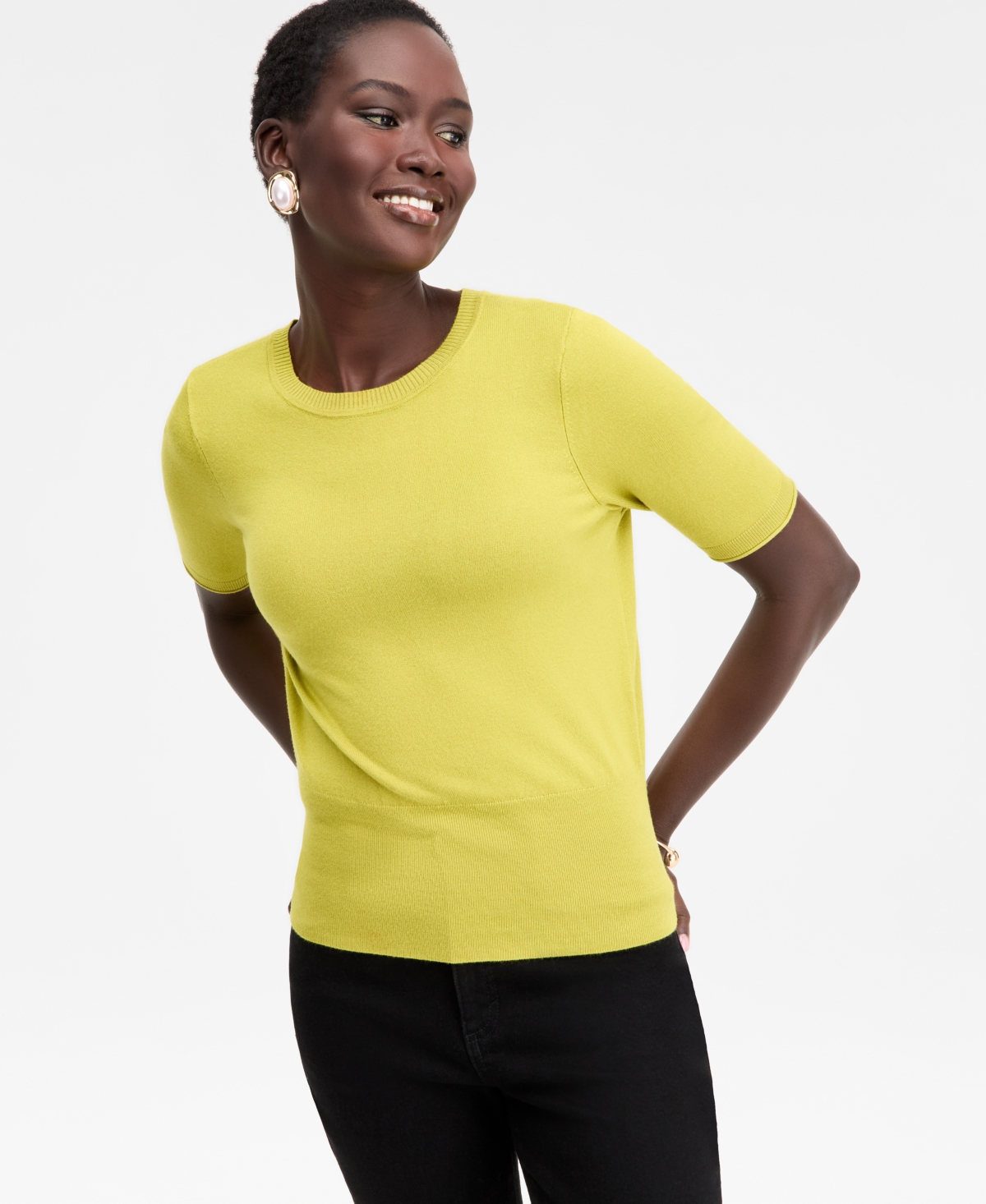 Click here for I.n.c. International Concepts Womens Elbow-Sleeve... prices