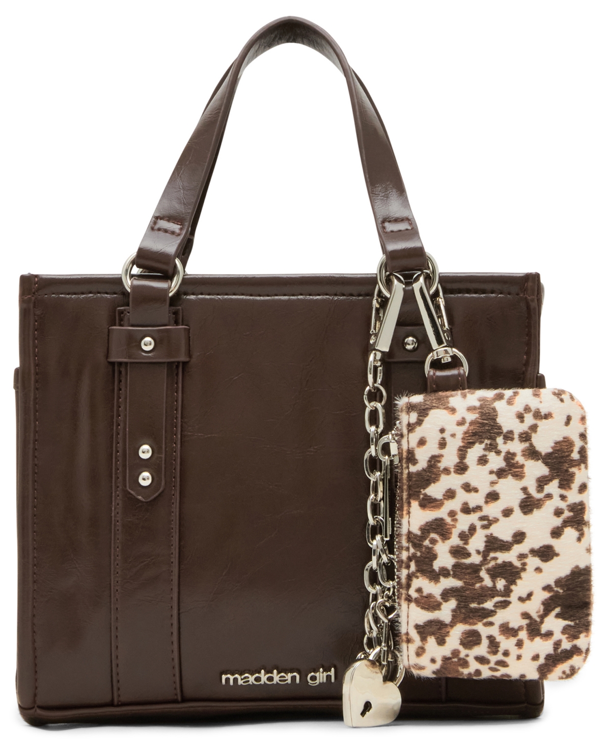 Click here for Madden Girl Kyrac Crinkle Zipper Tote Bag - Walnut prices