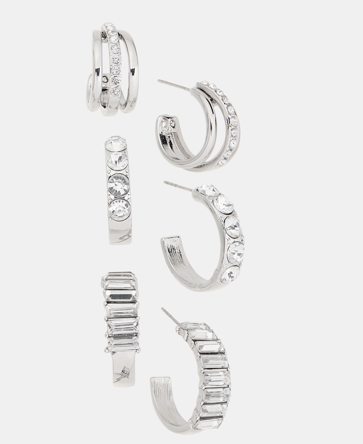Click here for I.n.c. International Concepts Glass Stone Hoop Ear... prices