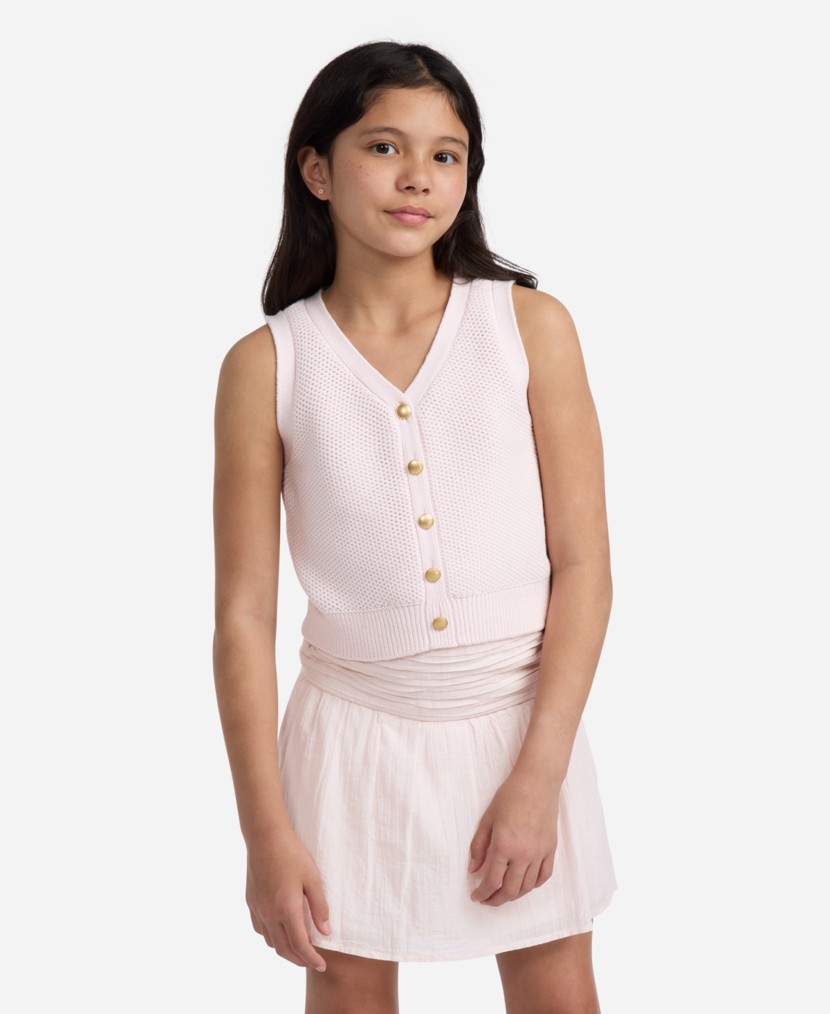 Click here for abercrombie kids Girls Sweater Vest - Mauve chalk prices