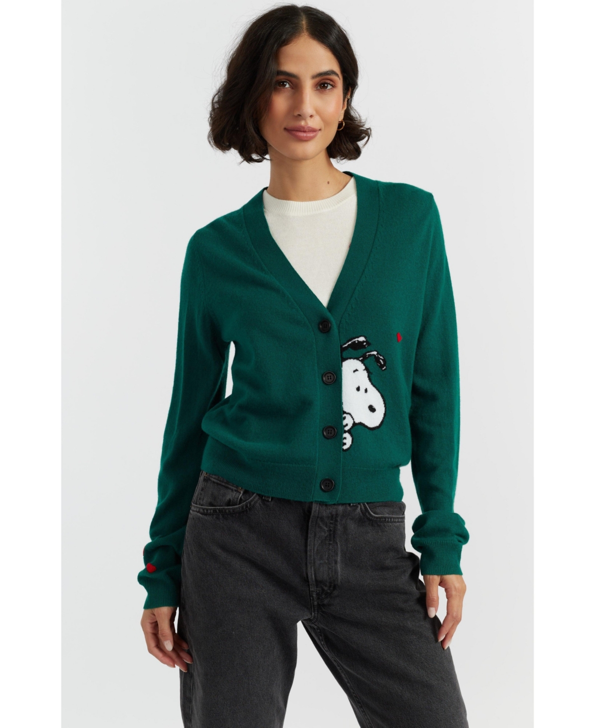 Click here for Chinti & Parker Womens Wool Cashmere Snoopy Peek C... prices