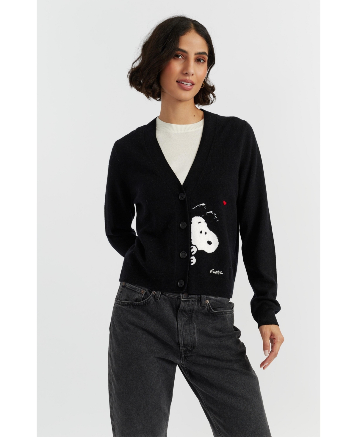 Click here for Chinti & Parker Womens Wool Cashmere Snoopy Peek C... prices