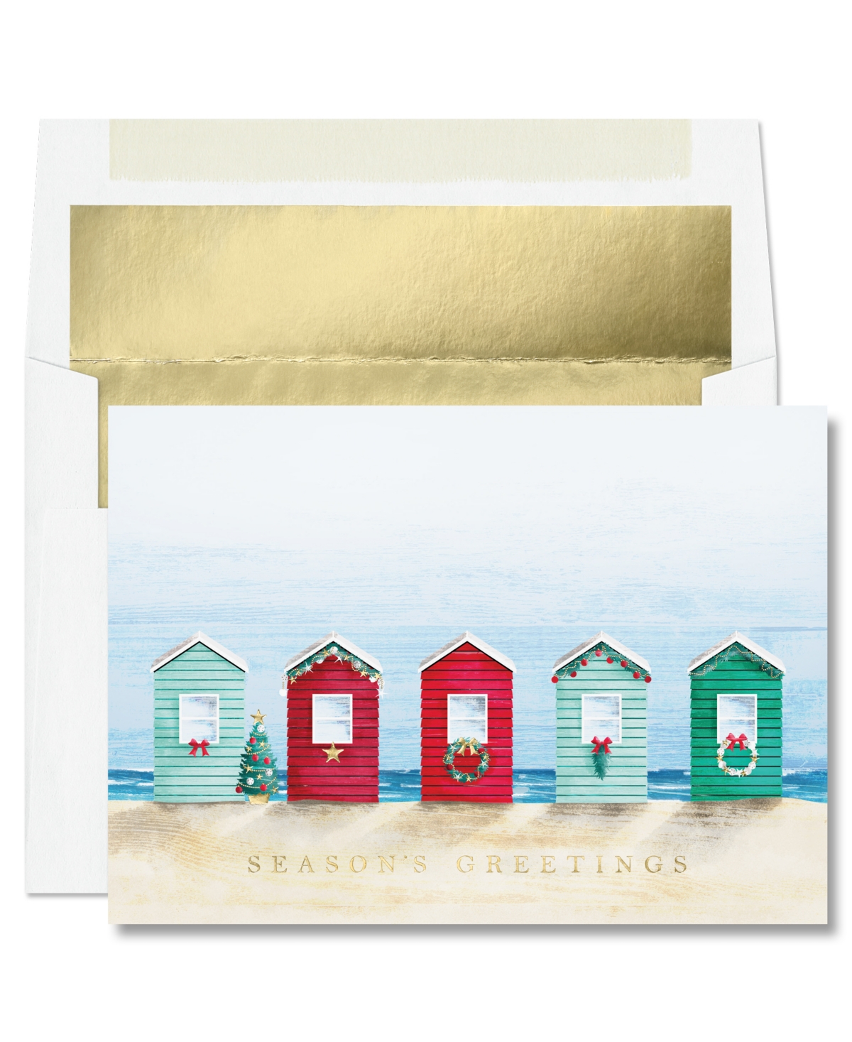 Click here for Masterpiece Studios Beach Bungalows Holiday Boxed... prices