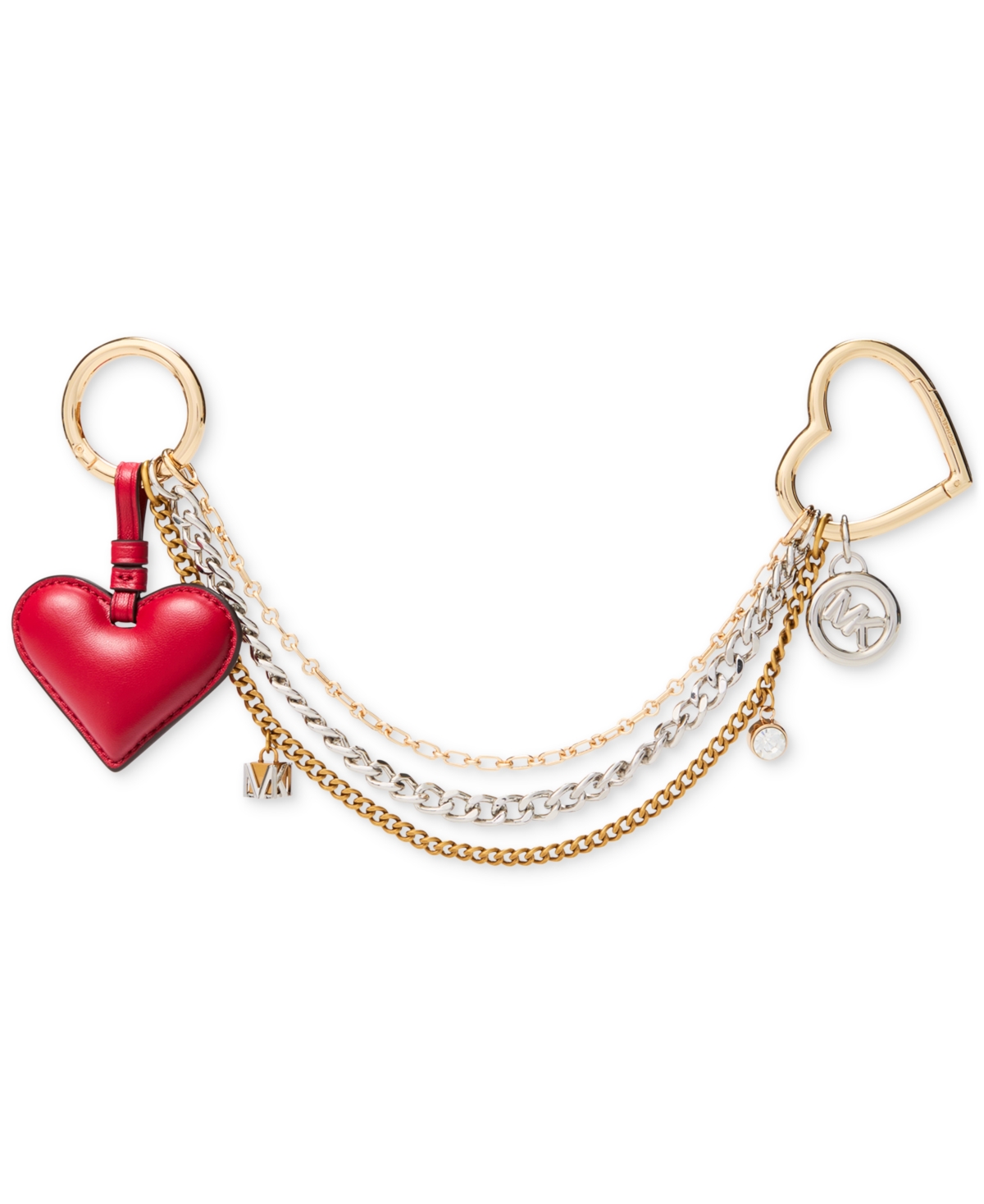 Click here for Michael Michael Kors Jewel Heart Chain Charm - Mul... prices