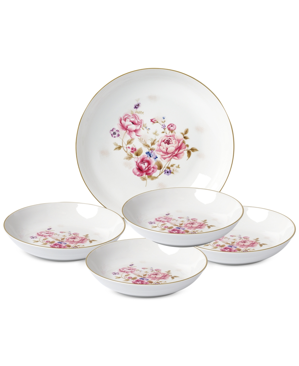 Click here for Lorren Home Trends Floral Bouquet 5-Pc. Pasta/All-... prices