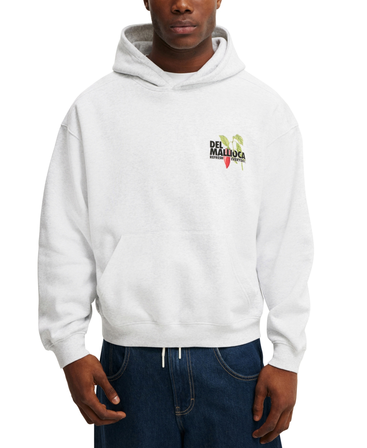 Click here for Cotton On Mens Box Fit Graphic Hoodie - Gray prices