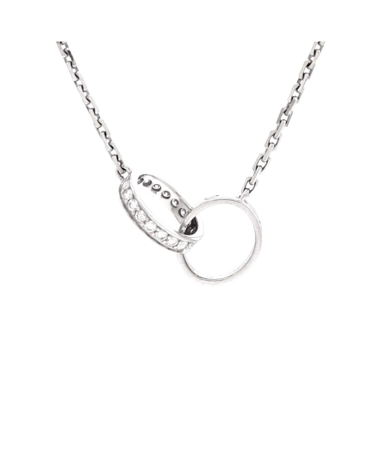 Click here for Pre-Owned Cartier Love Interlocking Necklace - 18k... prices
