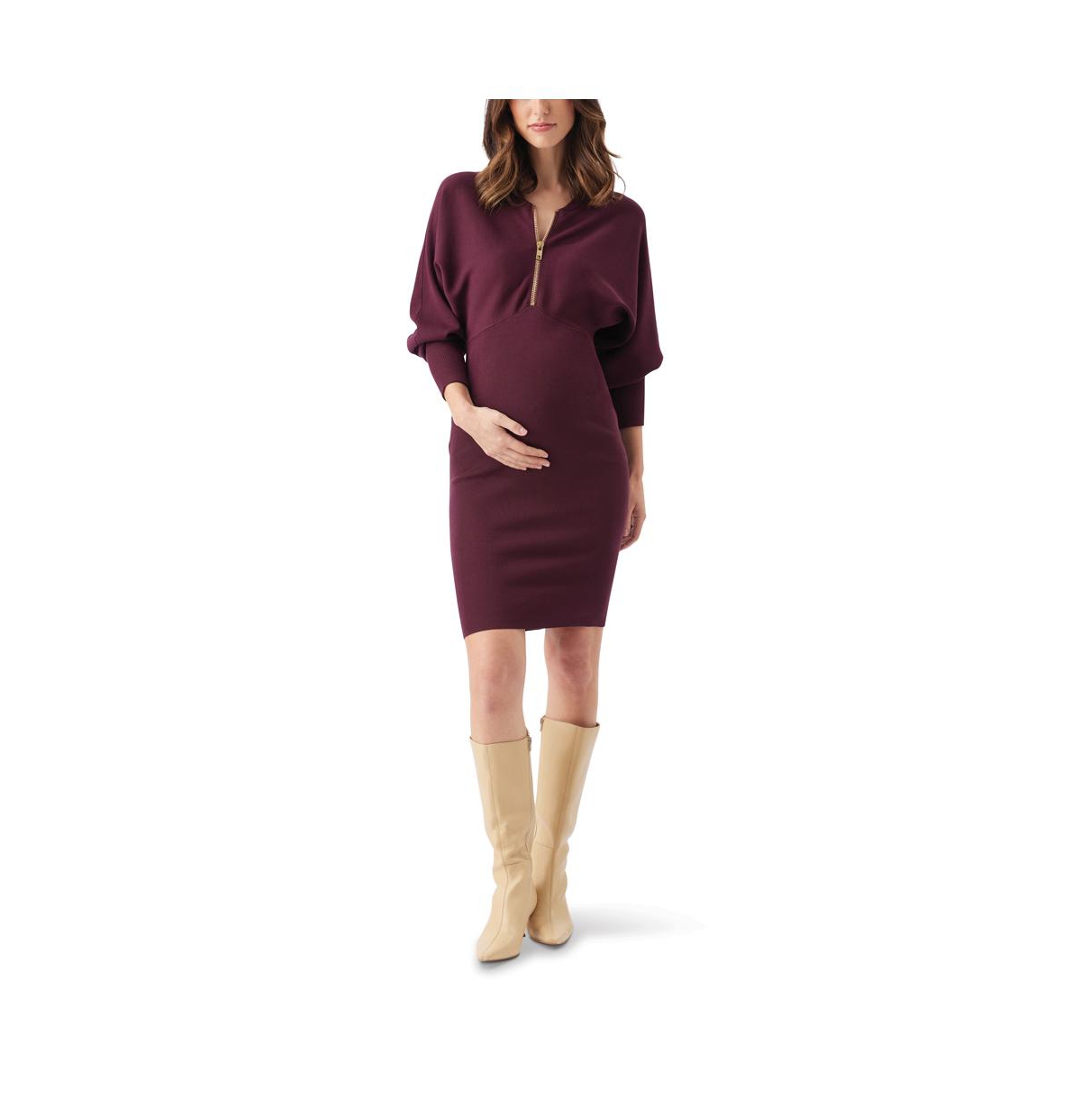 Click here for Ripe Maternity Maternity Ripe Zip Knit Nursing Dre... prices