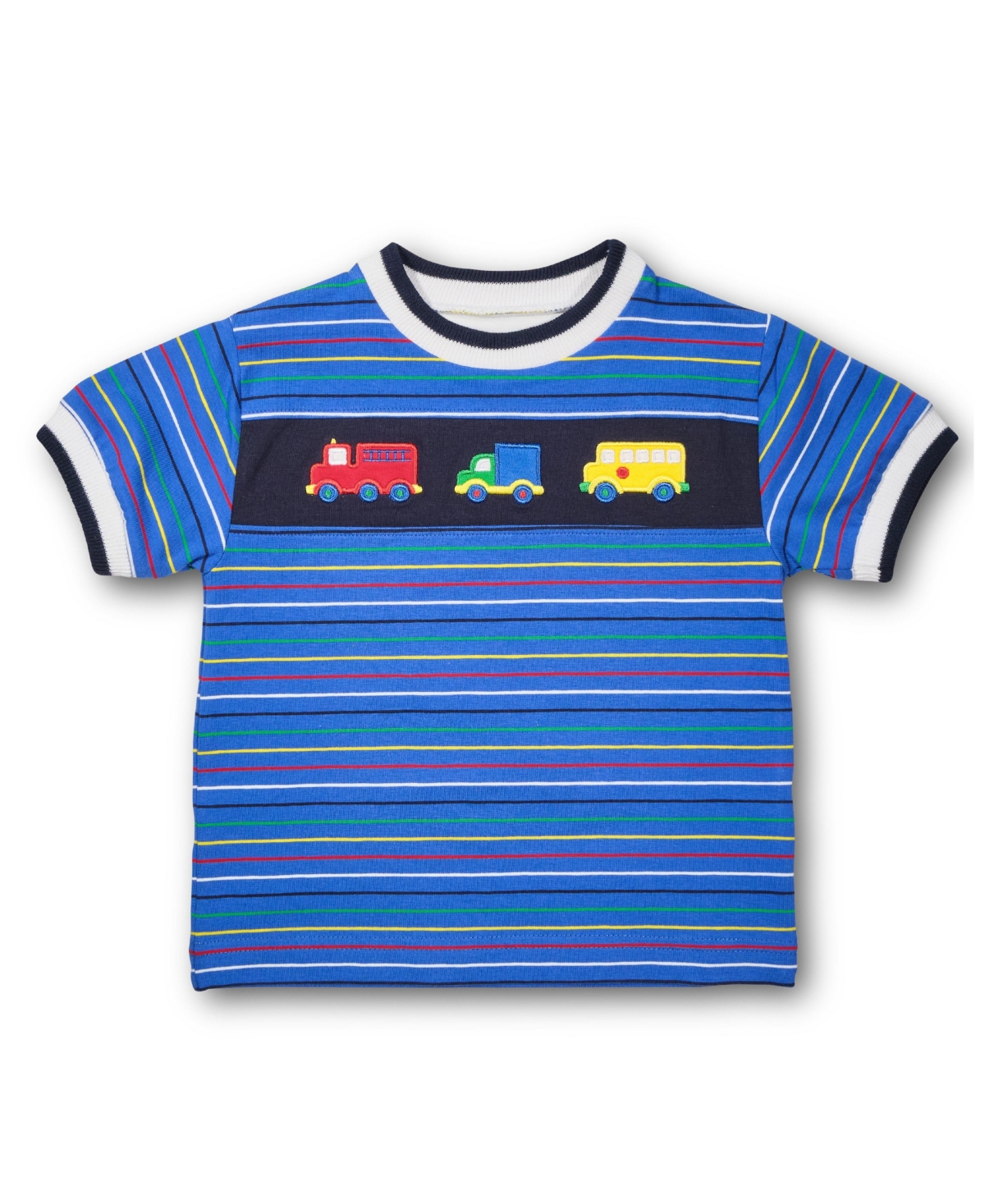 Click here for Florence Eiseman Stripe Knit Shirt With Vehicles -... prices