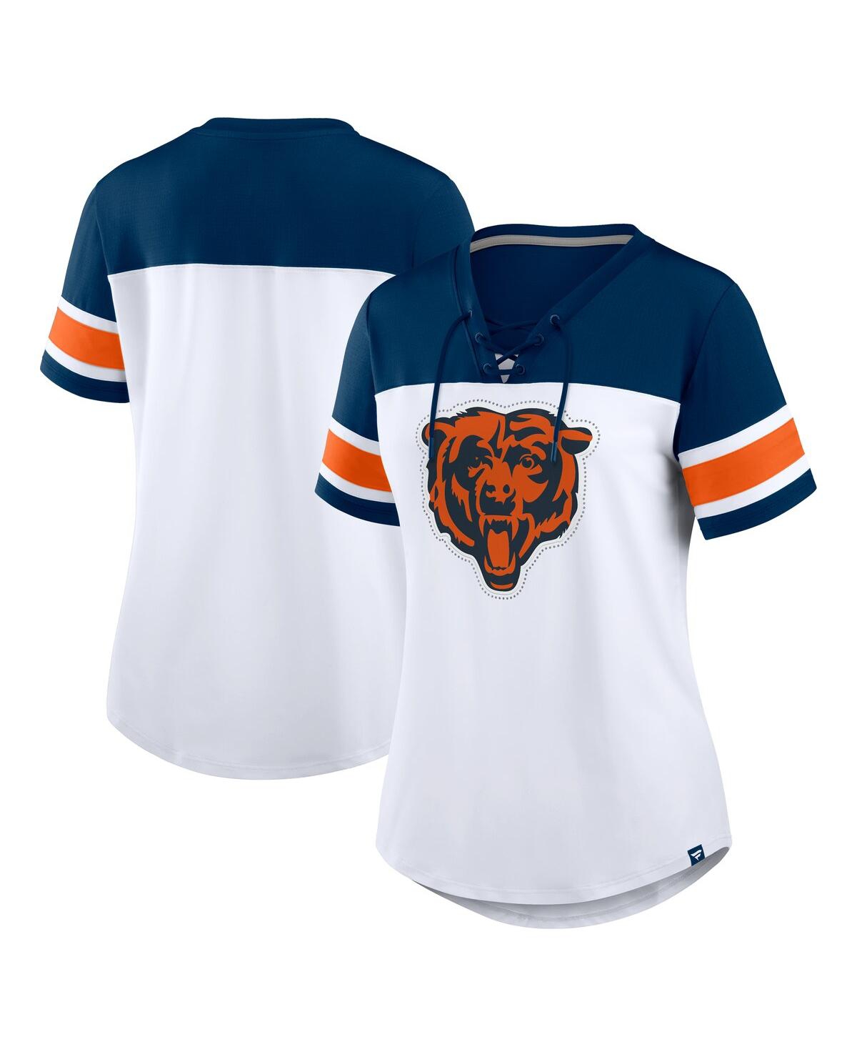 Click here for Fanatics Womens White/Navy Chicago Bears Athena Rh... prices