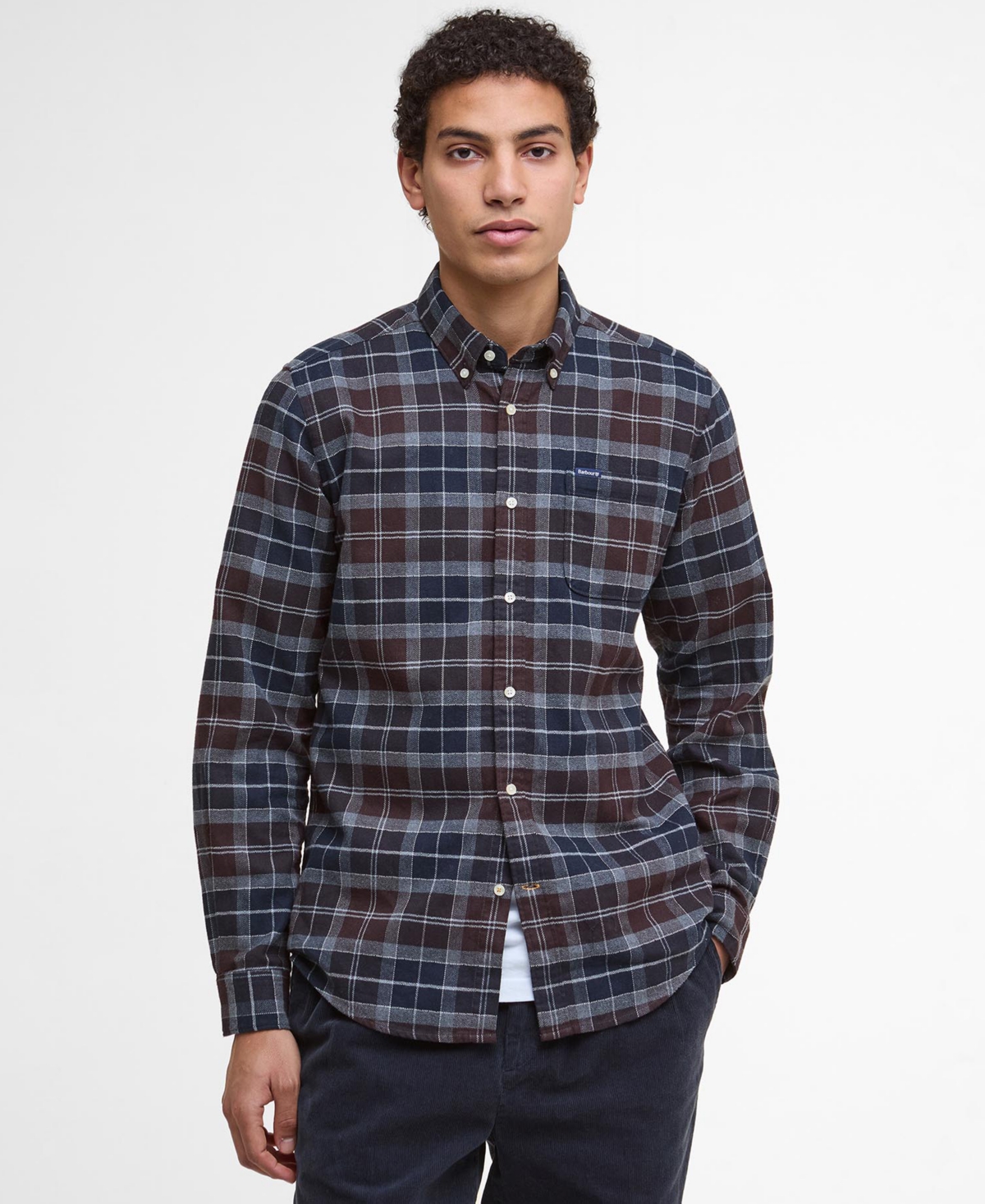 Click here for Barbour Mens Kyeloch Tailored-Fit Shirt - Midnight... prices