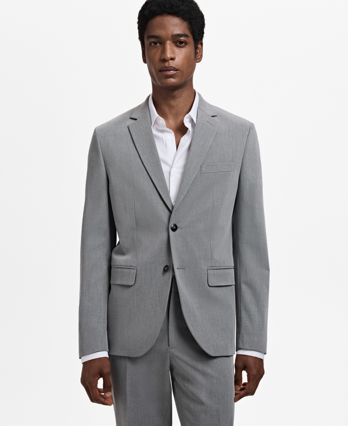 Click here for Mango Mens Stretch Fabric Super Slim-Fit Suit Jack... prices