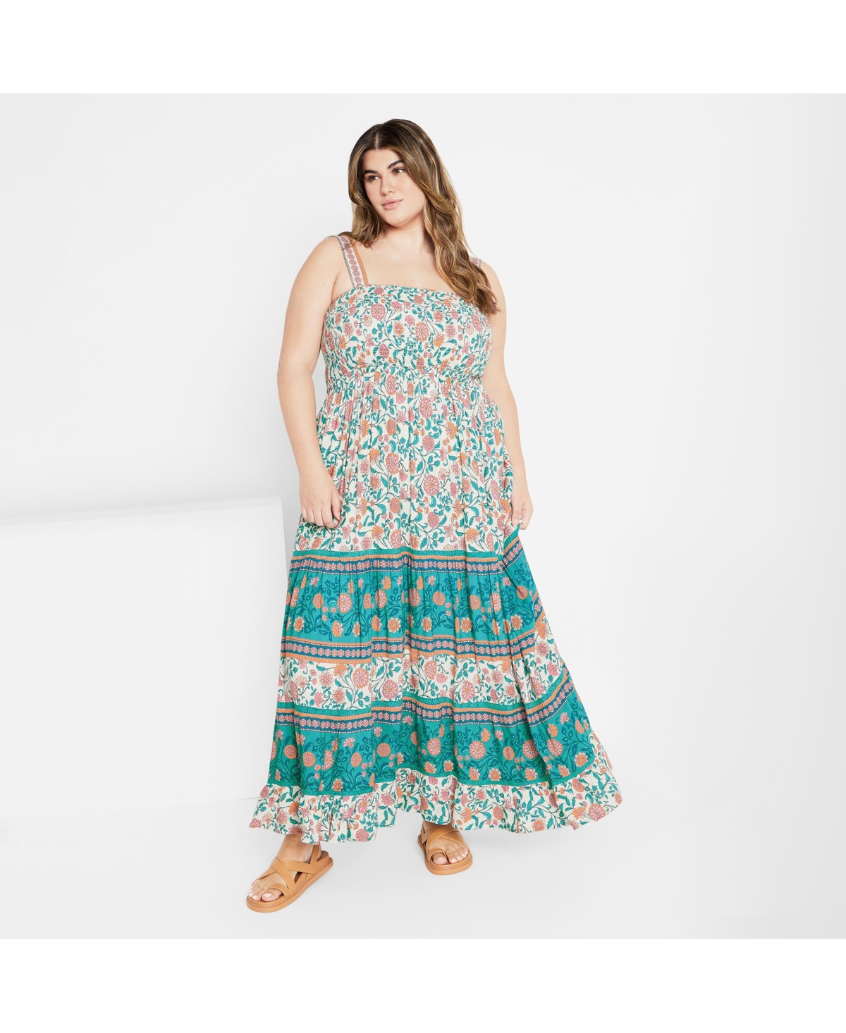 Click here for City Chic Plus Size Belle Maxi Dress - Gardenia prices