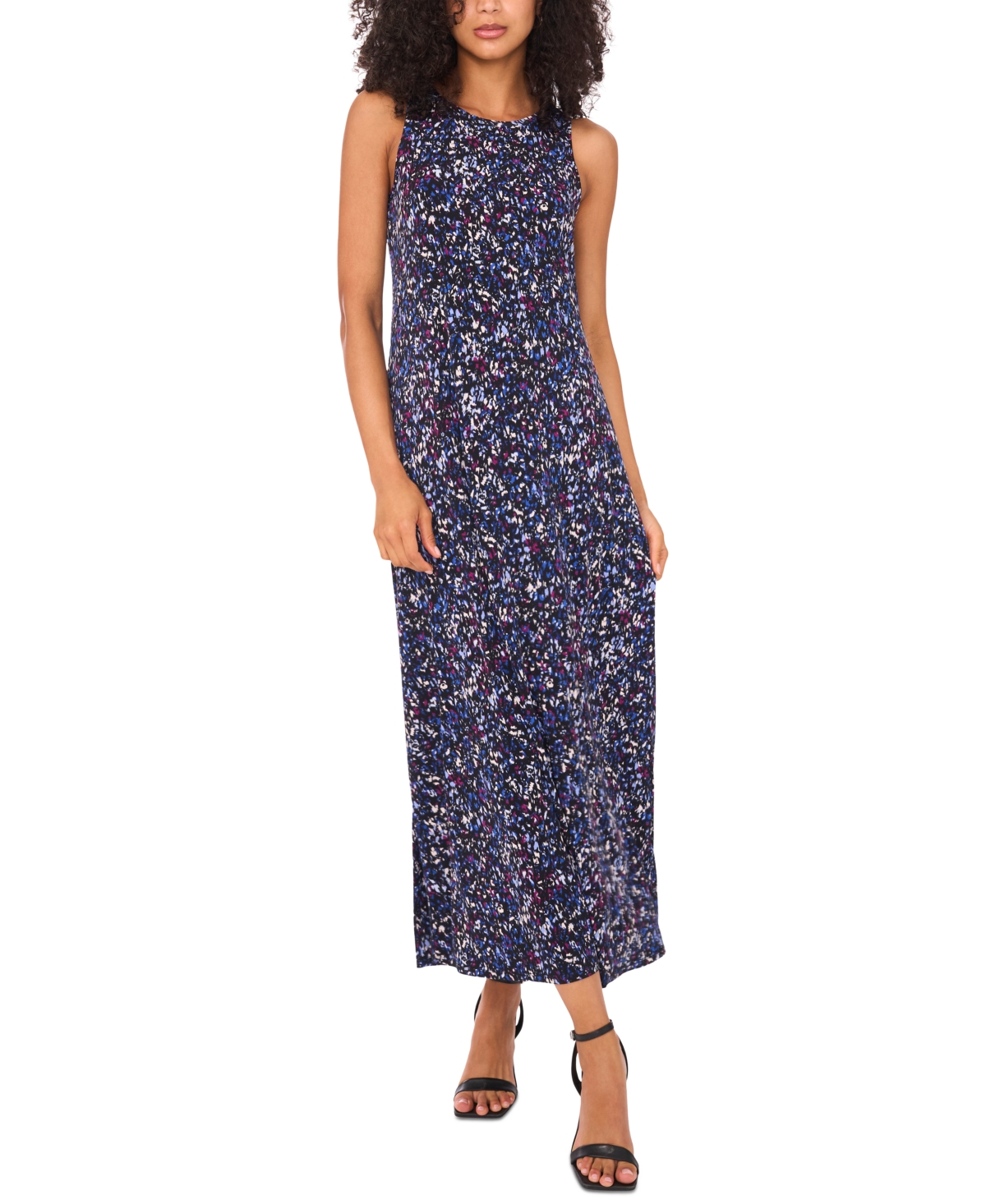 Click here for Vince Camuto Womens Printed Sleeveless Keyhole Bac... prices
