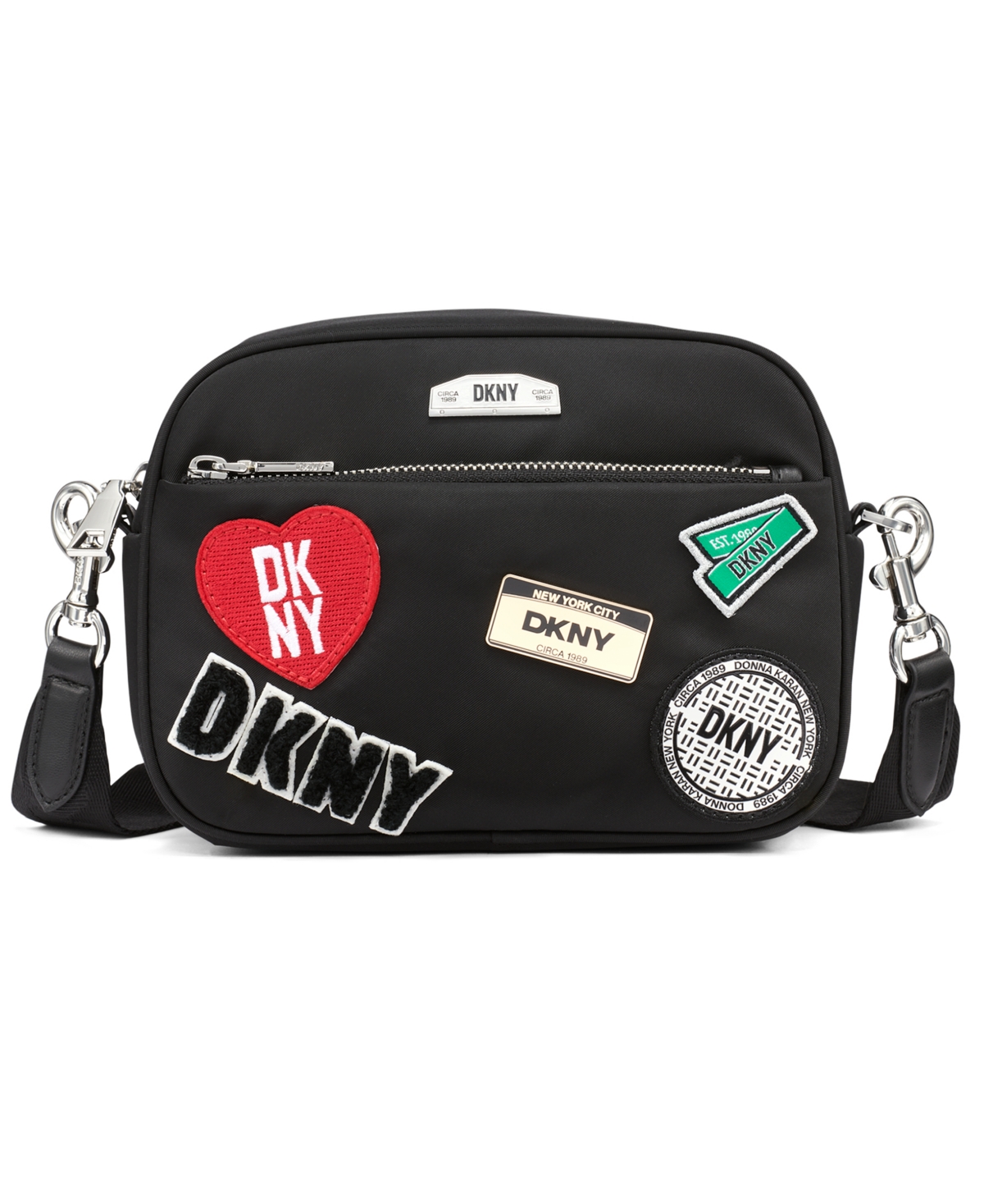 Click here for Dkny Nyc Capsule Small Camera Bag - Black/silver prices