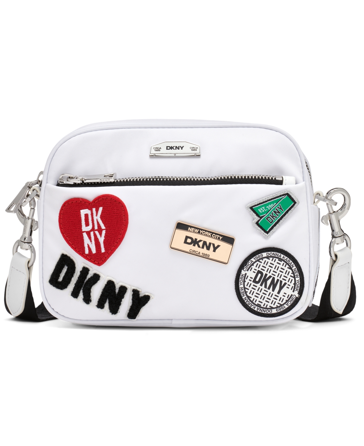 Click here for Dkny Nyc Capsule Small Camera Bag - Marshmallow/bl... prices