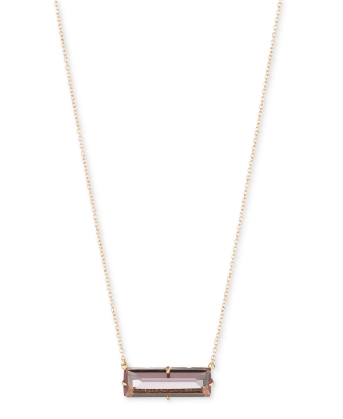 Click here for Lauren Ralph Lauren Baguette Stone Pendant Necklac... prices