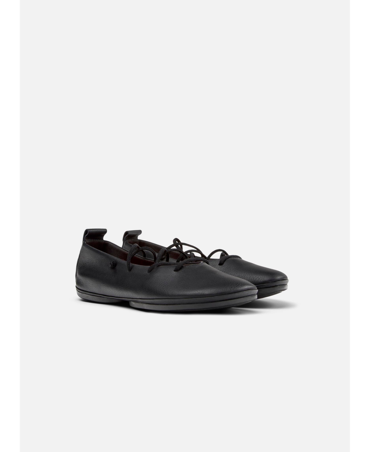 Click here for Camper Right Nina Leather Ballerina - Black prices