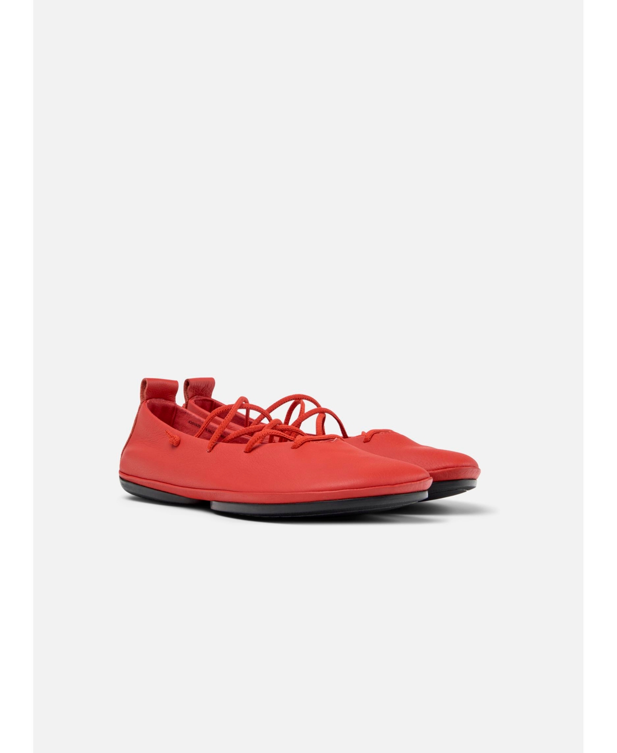 Click here for Camper Right Nina Leather Ballerina - Red prices
