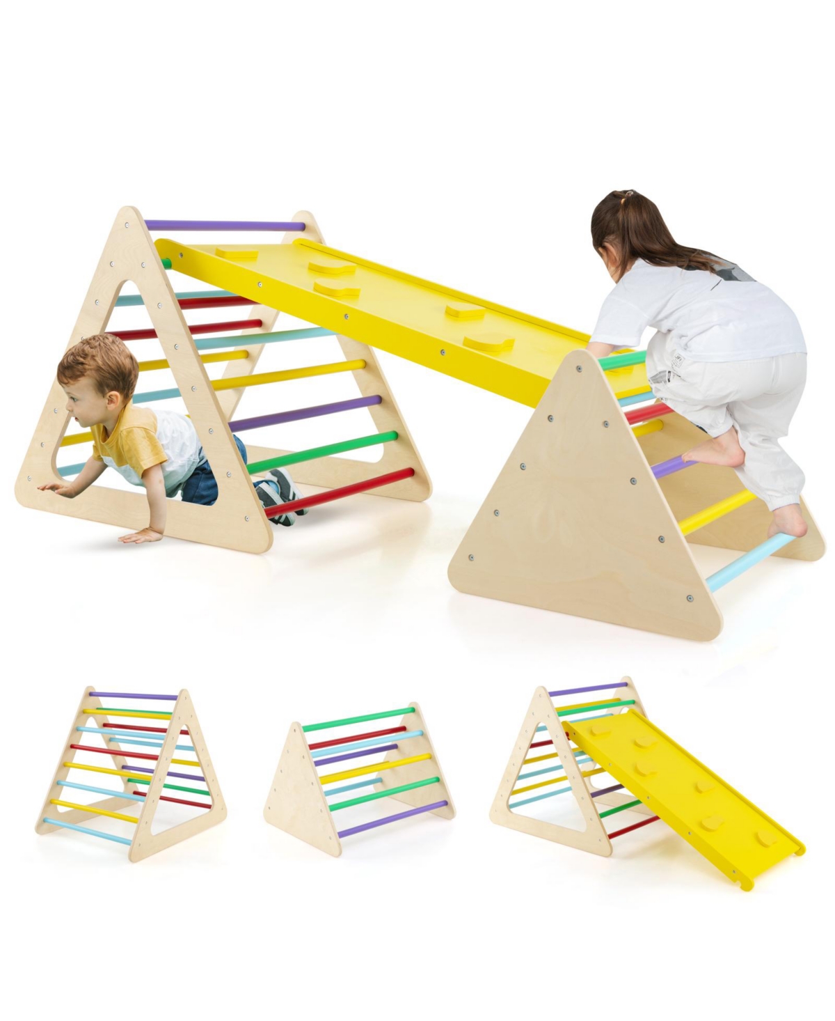 Click here for 3-Piece Toddler Climbing Triangle Set with 2 Trian... prices