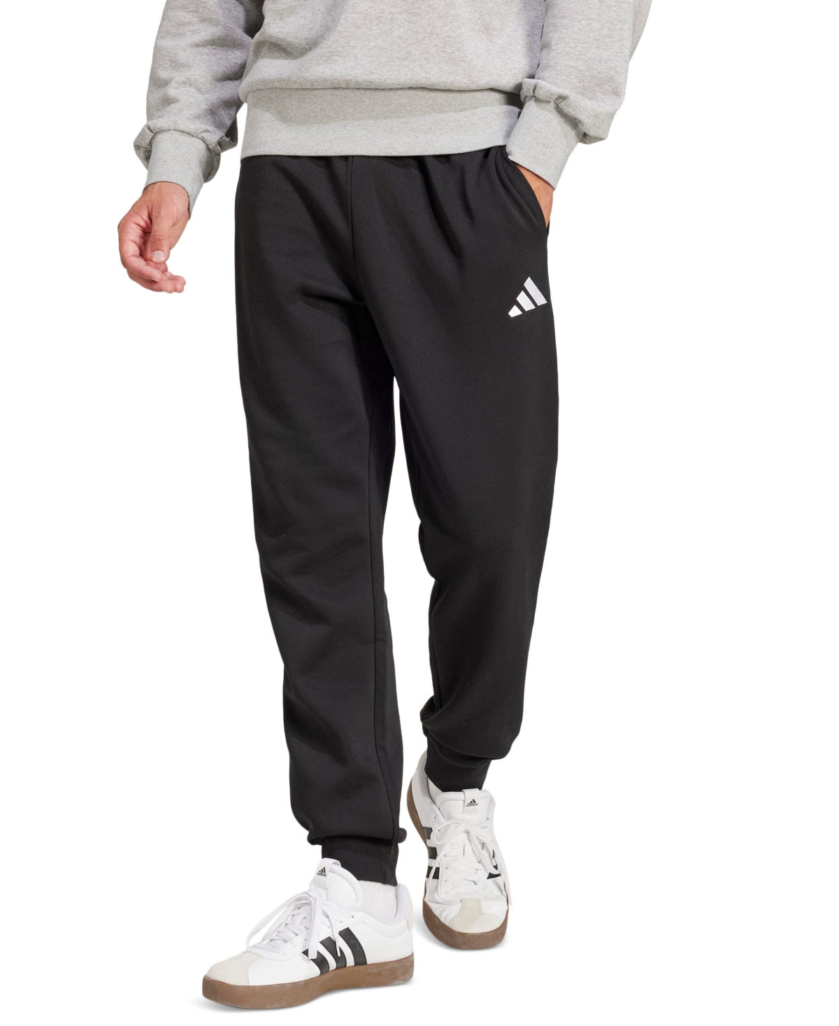 Click here for adidas Mens Essentials FeelCozy Fleece Pants - Bla... prices