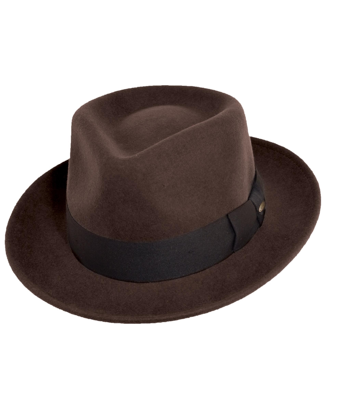 Click here for Scala Mens Felt Fedora Hat - Chocolate prices
