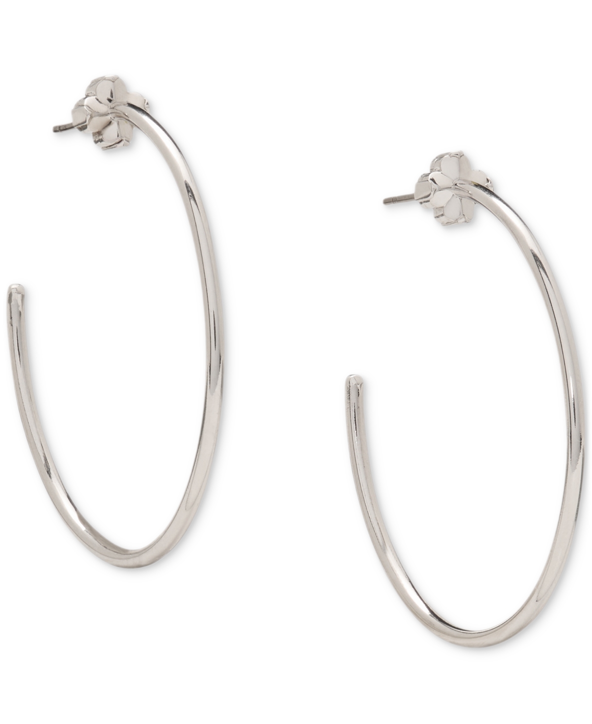 Click here for kate spade new york Spade Flower Medium Hoop Earri... prices