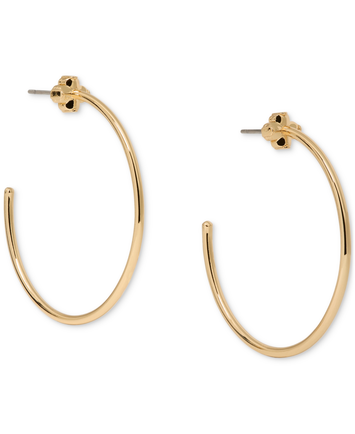 Click here for kate spade new york Spade Flower Medium Hoop Earri... prices