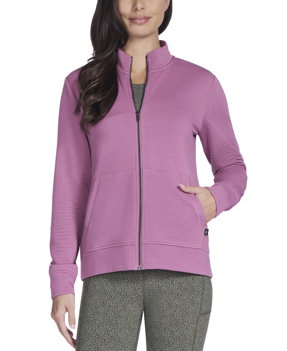 Click here for Skechers Womens Go Walk Ottoman Full Zip - Rose prices