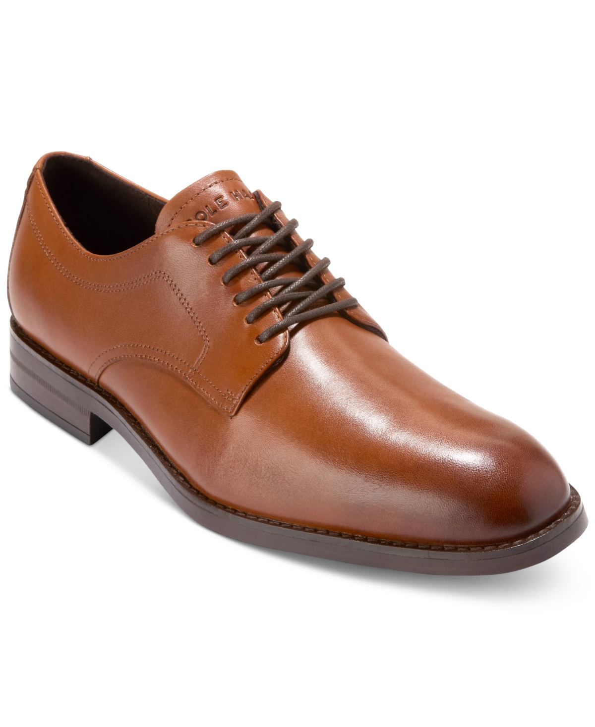 Click here for Cole Haan Mens Harmon Grand Plain Toe Oxfords - Br... prices