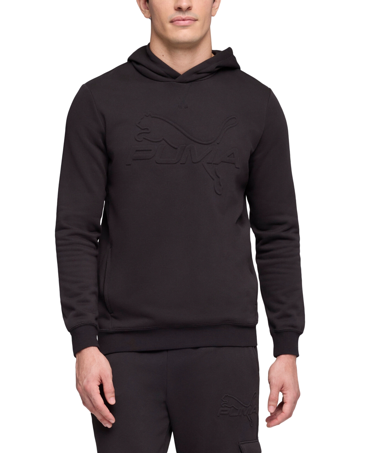 Click here for Puma Mens Embossed Logo Hoodie - Puma Black prices