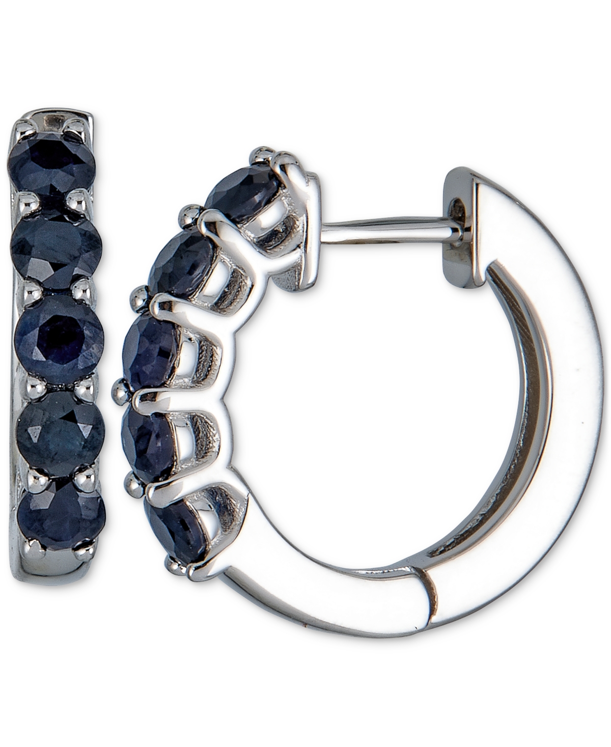 Click here for Sapphire Small Hoop Earrings (1 ct. t.w.) in Sterl... prices