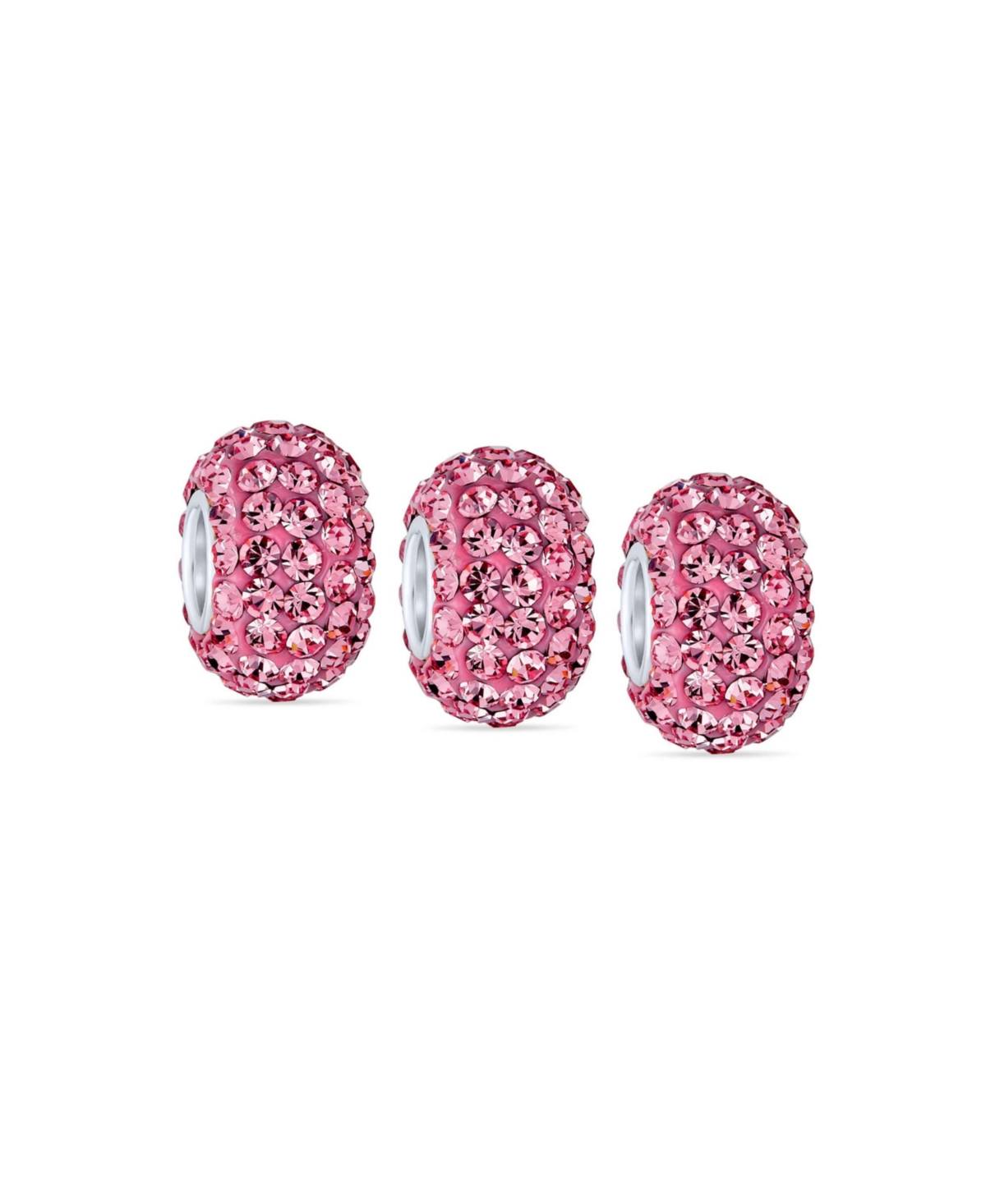 Click here for Bling Jewelry Crystal Spacer Charm Bead Set with S... prices