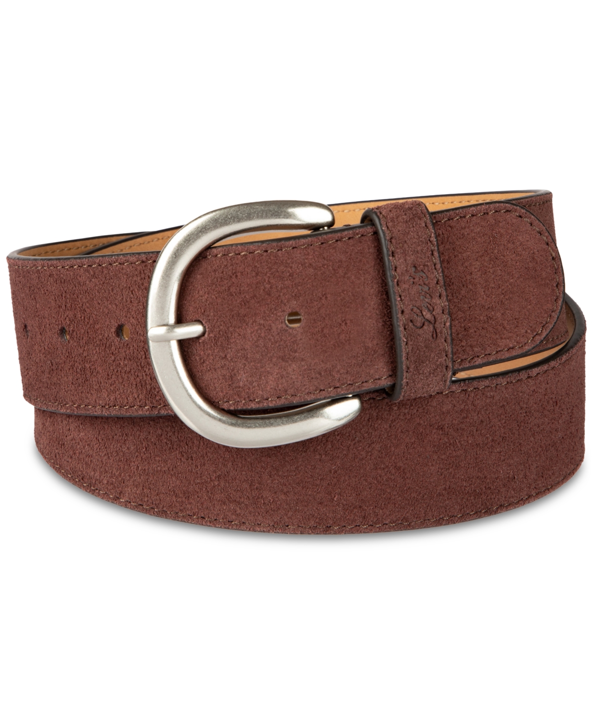 Click here for Levis Stitched Edge Casual Belt - Brown Suede prices