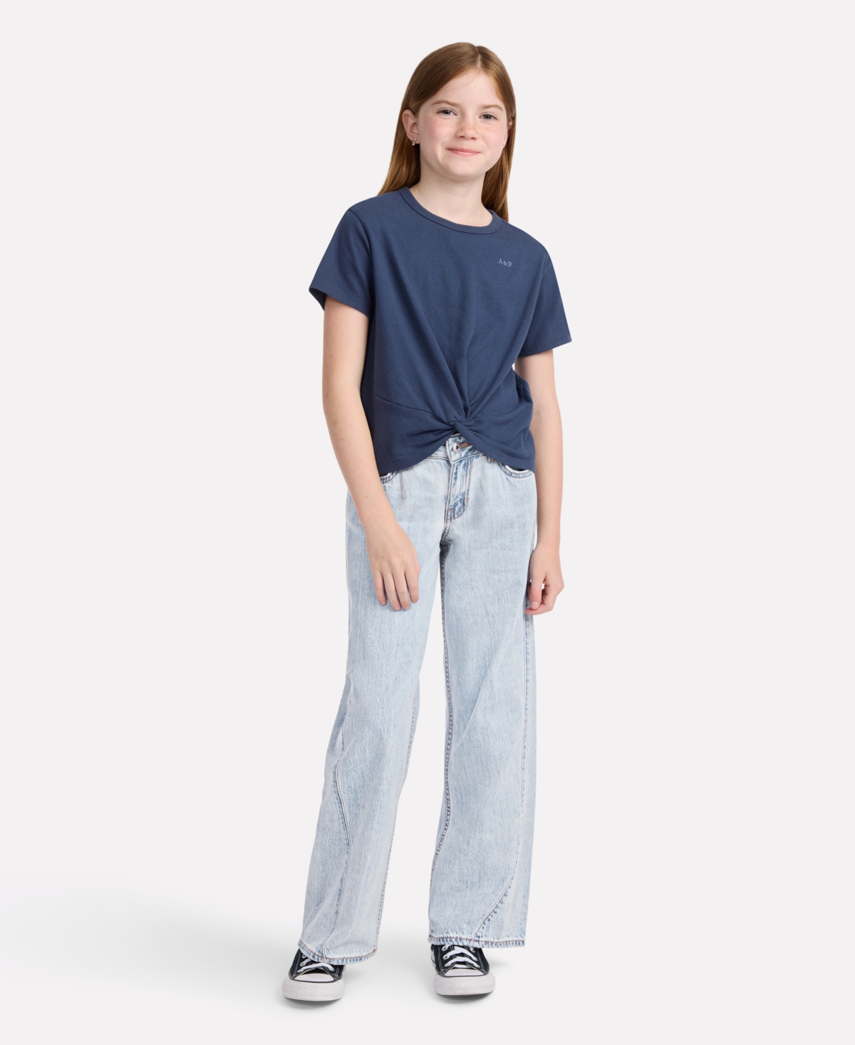 Click here for abercrombie kids Girls Low-Rise Seamed Baggy Jeans... prices