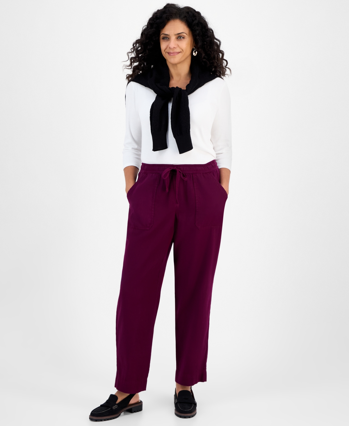 Click here for Style & Co Womens Pull On Utility Pants  Macys Exc... prices