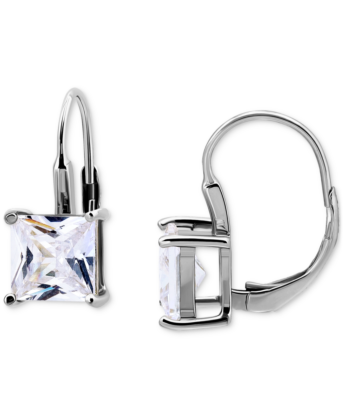 Click here for Giani Bernini Square Cubic Zirconia Leverback Earr... prices