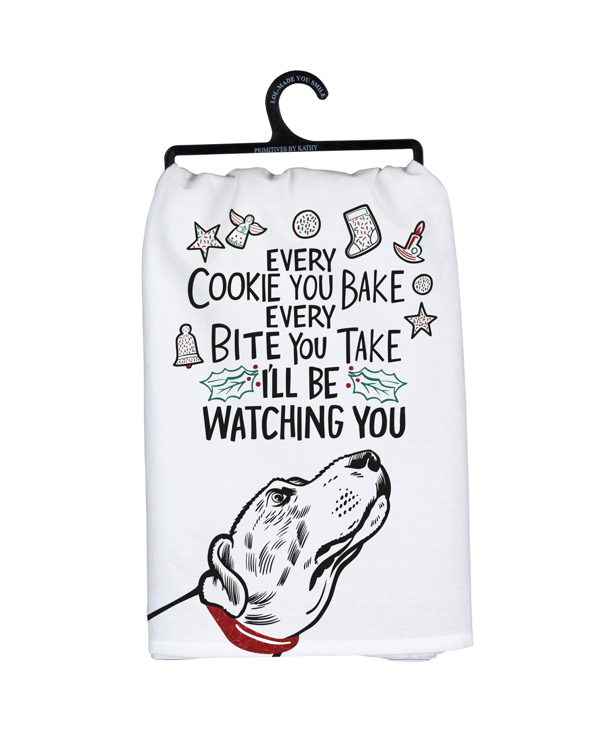 Click here for Primitives by Kathy Ill Be Watching Kitchen Towel... prices