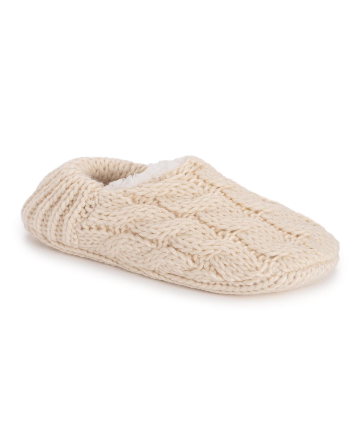 Click here for Muk Luks Womens Chunky Ballerina Slipper With Ribb... prices