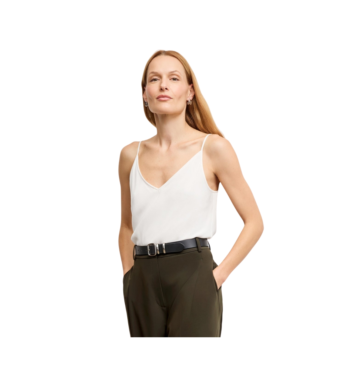 Click here for M.m.LaFleur Womens Lisey Cami - Washable Silk - Iv... prices